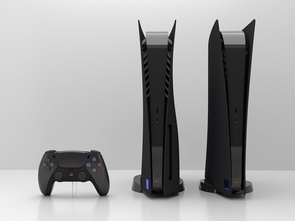SUP3R5.com: Black PS5 Retro-Inspired Console and Controller Incoming ...