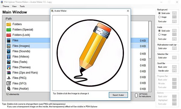 PS4-Xplorer File Manager Theme and Avatar Maker by Lapy05575948 ...